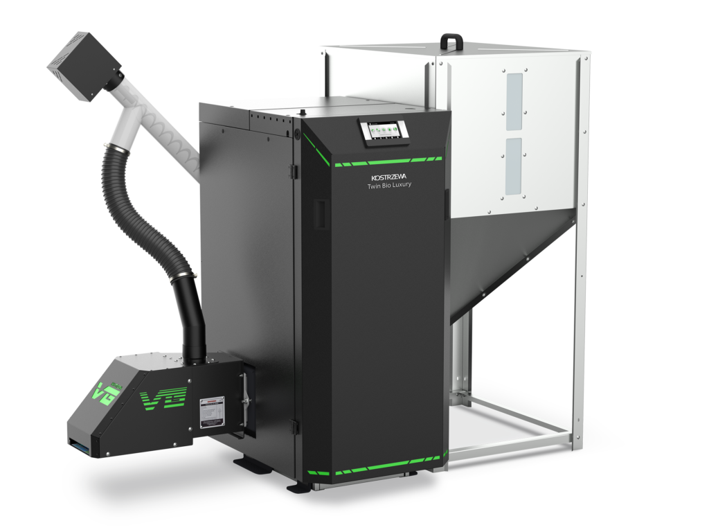 Pelletikatel Twin Bio Luxury 32kw EEI PELLETS - Nohetec koduleht